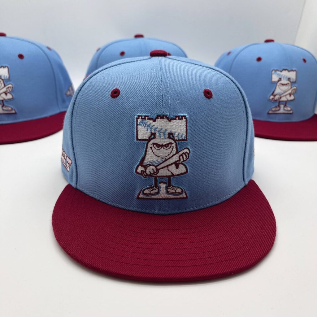 Fightin' Phils Mascot Blue Snapback | Art History 101 Clothing